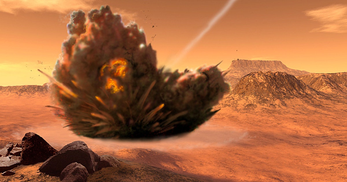 Meteor Shakes Mars and Creates Crater - The Night Sky Guy